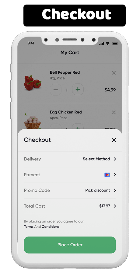 RMart-Grocery & Vegetables Flutter App UI KIT | Flutter 2.0 Template by rteampro